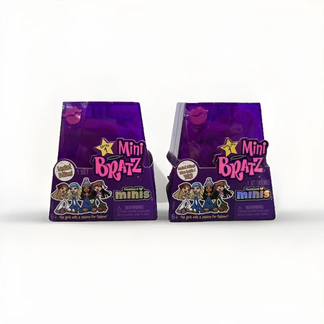 MINI BRATZ DOLLS Flashback Minis Series 1 Limited Edition, Lot of 2 NEW ...