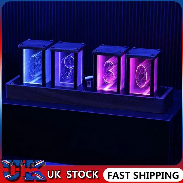 RGB ELECTRONIC DESKTOP Clock WiFi Timing Ambient Light Ornament ...
