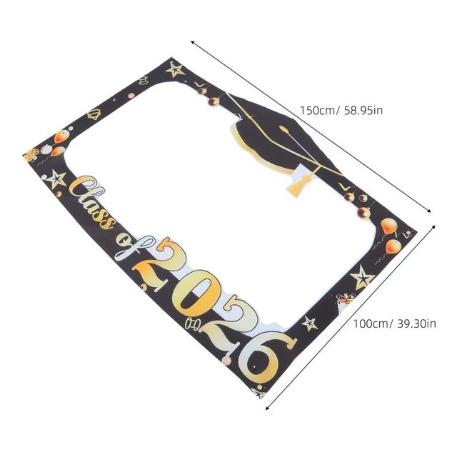 GRADUATION PHOTO BOOTH Frame 2026, Class of 2026 Fabric Picture Frame ...