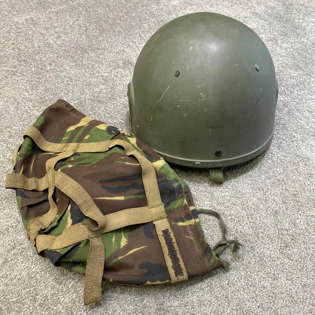 BRITISH ARMY GENERAL Service Helmet Mk 6 DPM Cover M/L Size Circa 1980s ...