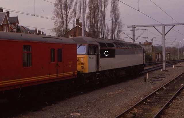 ORIGINAL 35MM BRITISH Railway B.r Slide - Class 56 56061 At Ipswich 02 ...