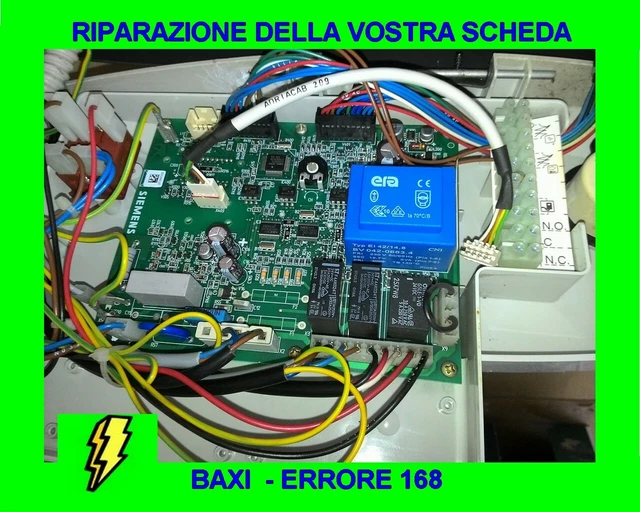 RIPARAZIONE SCHEDA ELETTRONICA LMU Siemens Caldaia Baxi Errore 168 E168 E 168 EUR 58,00 ...