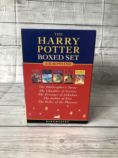 HARRY POTTER COLLECTION Book Set Bundle 1-5 JK Rowling Bloomsbury £14. ...