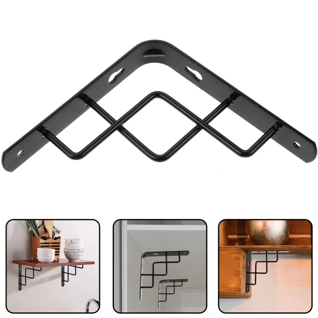 HEAVY DUTY FLOATING Shelf Bracket Wall Shelf Bracket Thick Wall Corner Bracket £10.88 - PicClick UK
