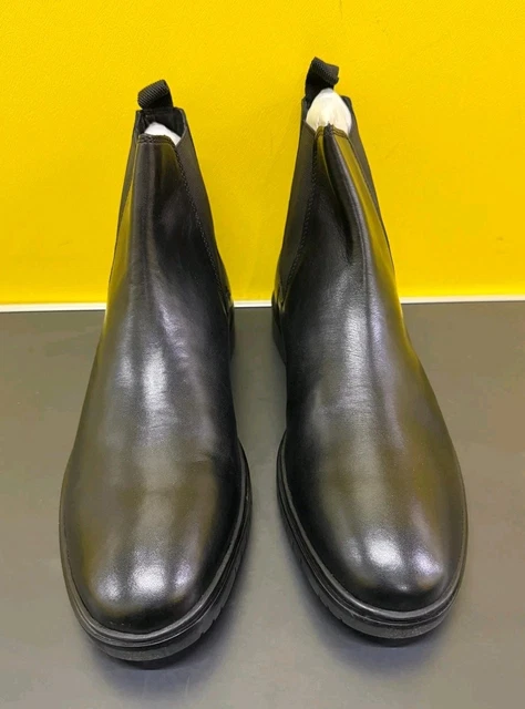 ROGUES BY JOHN WHITE Isaac Black Leather Chelsea Boots - UK 9/EU 43 £79 ...