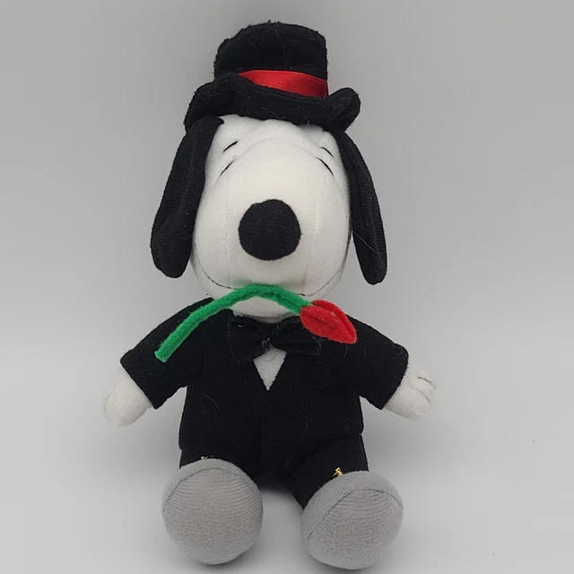 RUSSELL STOVER PEANUTS Snoopy Mini Top Hat Plush Stuffed Animal CLEAN £ ...