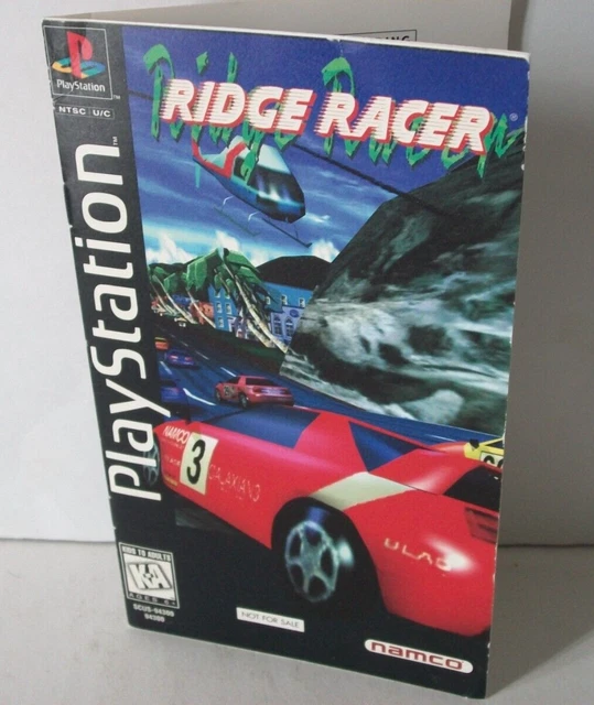 RIDGE RACER LONGBOX Manual Only NO GAME PS1 PlayStation 1 Long Box w ...