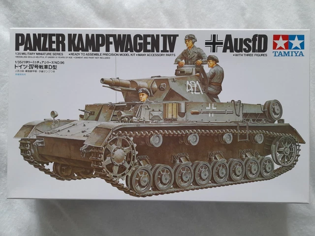 TAMIYA 1/35 PANZER IV Ausf. D, 4 Decal Optionen u.a. DAK, Teile ...