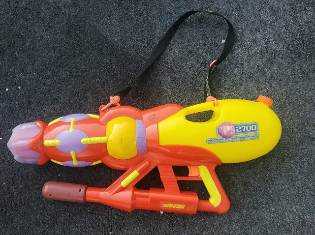 VINTAGE SUPER SOAKER CPS 2700 Water Squirt Gun 1999 Original Strap ...