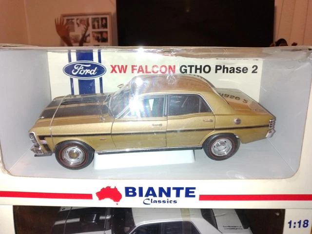 1:18 BIANTE FORD Falcon XW GTHO Phase 2 Grecian Gold COA $200.00 ...