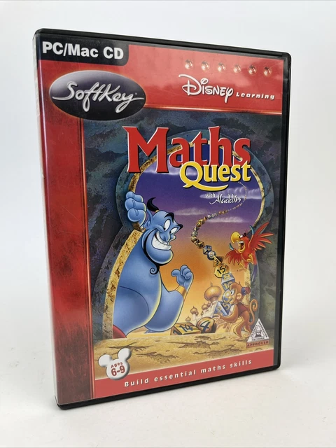 DISNEY LEARNING: MATHS Quest With Aladdin Video Games Windows 95 (2003 ...
