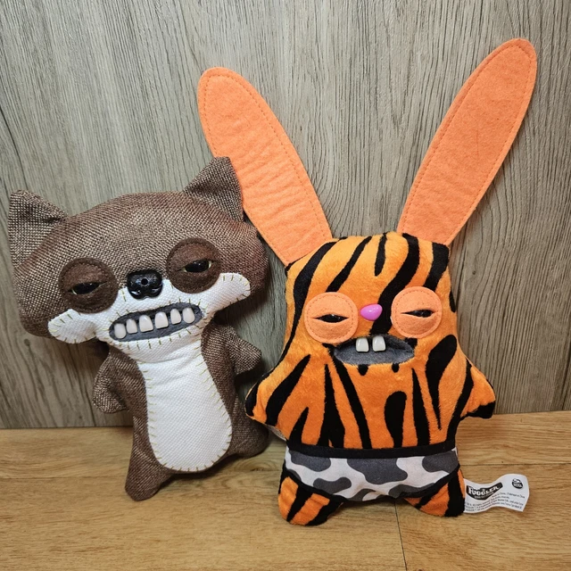 FUGGLER FART FACE Fuggler Suspicious Fox Plush Farting Soft Toy & Tiger ...