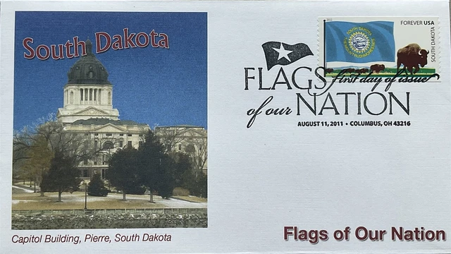 FLEETWOOD 4321 FLAGS of Our Nation FOON South Dakota Pierre £2.33 ...