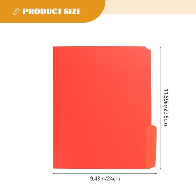 6 PCS BINDER Organizer Plastic File Folder for Document Classroom Paper ...