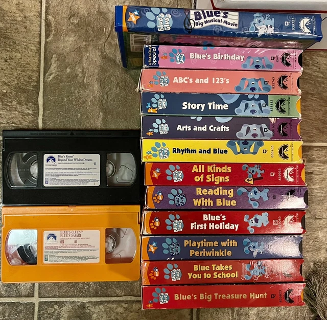 LOT OF 14 BLUE’S CLUES VHS TAPES Story time arts and crafts takes you ...