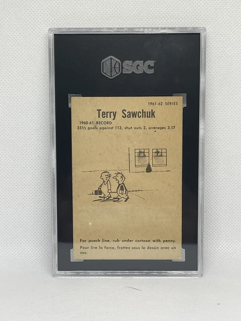 1961-62 PARKHURST TERRY Sawchuk Detroit Red Wings #31 SGC 3 EUR 25,41 - PicClick FR