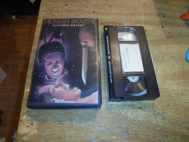 HUMAN BEASTS VHS Horror Cannibal Killers Paul Naschy ALL SEASONS tested ...