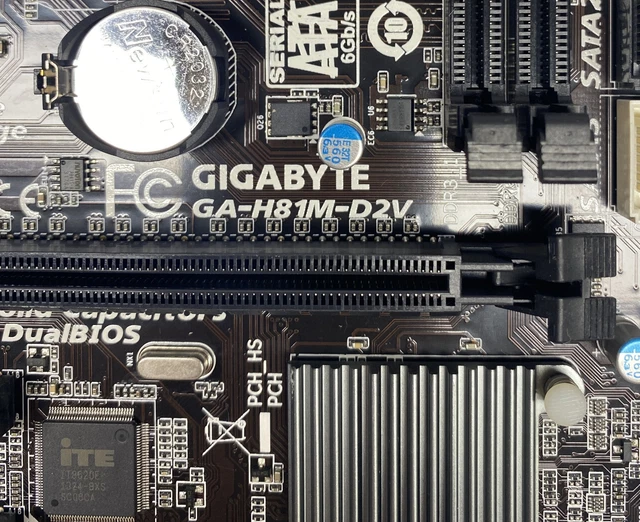 GIGABYTE GA-H81M-D2V REV: 1.0 Socket 1150 Motherboard and Backplate £23 ...
