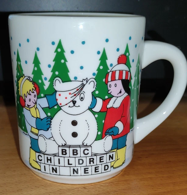 VINTAGE BBC CHILDREN In Need 1986 Mug Pudsey Bear Christmas Collectable ...