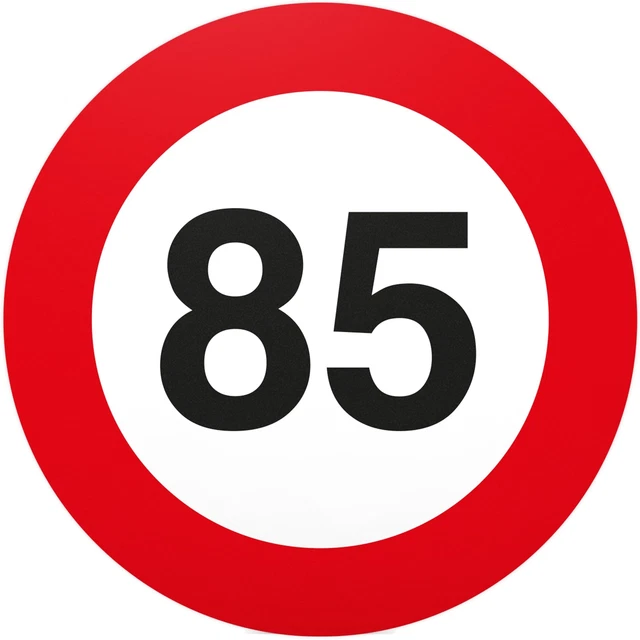 DANKEDIR 85 GEBURTSTAG Verkehrsschild - Schild Geschenk 85. Geburtstag ...