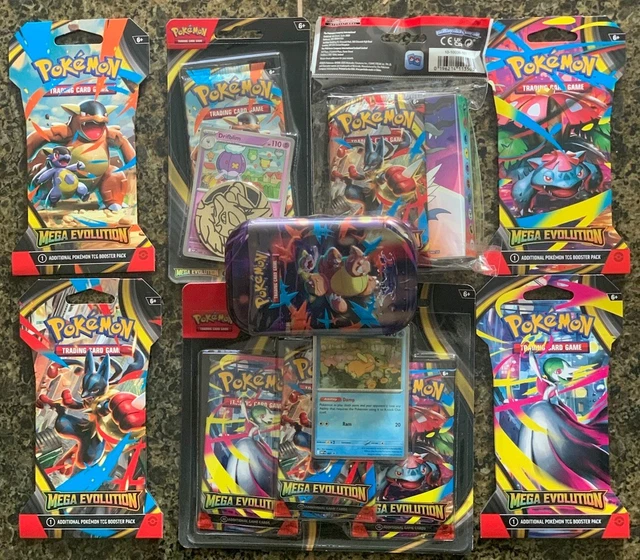 🔥 POKÉMON TCG Mega Evolution 🔥 English Sealed Bundle 11 Packs In Total ...