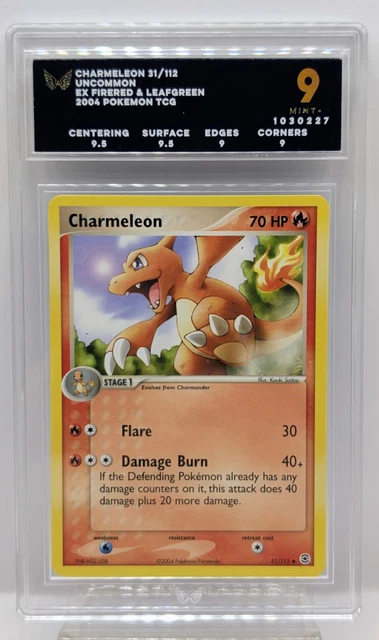 ARK 9 CHARMELEON 31/112 EX FireRed & LeafGreen 2004 Pokemon TCG Card ...