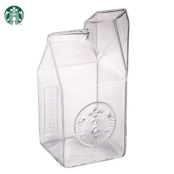 STARBUCKS CLEAR COLD Brew Milk Box Straw Glass Taiwan Limited 500ML EUR ...