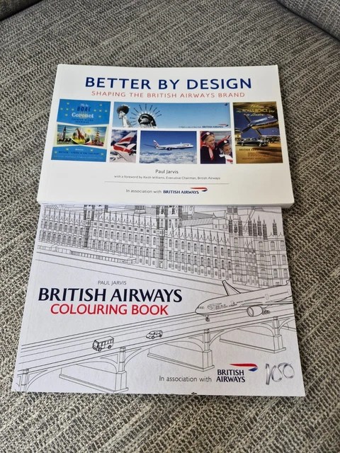 A PAIR OF British Airways airline Books Colouring Book & Better by ...