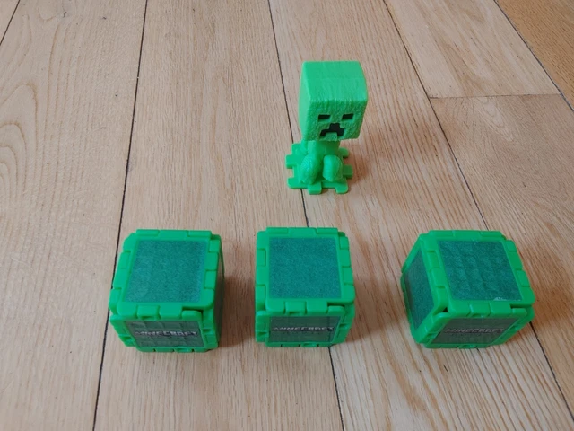 MCDONALDS HAPPY MEAL Toy Minecraft Movie Green Steve Diamond Cube Block ...