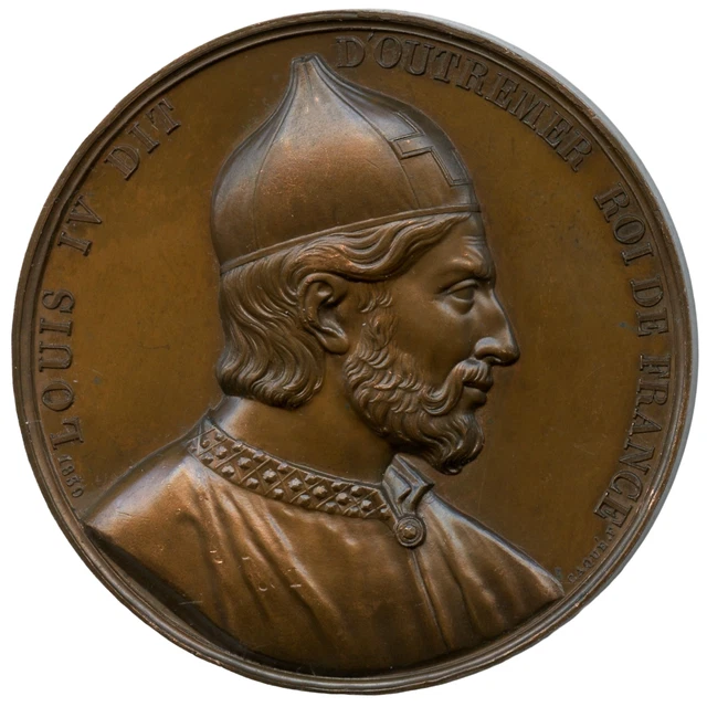 LOUIS IV DIT D’outremer Copper Medal By Caque Kings Of France Series ...