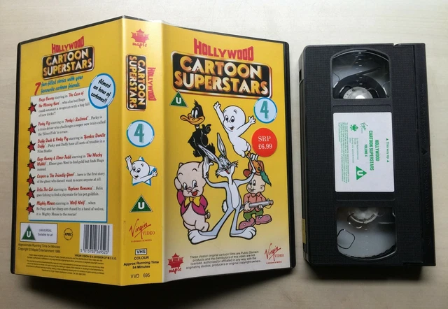 HOLLYWOOD CARTOON SUPERSTARS - Volume 4 - Vhs Video £19.99 - PicClick UK