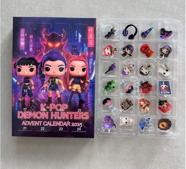 2025 NEW KPOP Demon Hunter Advent Calander Gift Christmas Xmas Box £12. ...