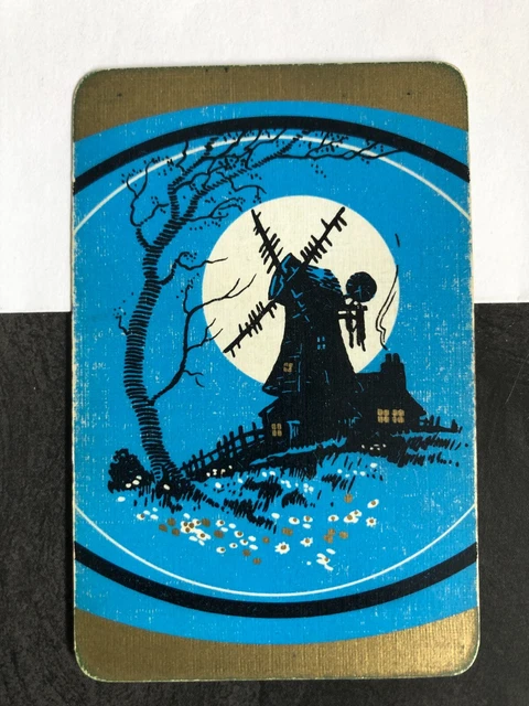 VINTAGE RETRO ART Swap Playing Card: Dutch Windmill Netherlands ... VINTAGE RETRO ART Swap Playing Card: Dutch Windmill Netherlands ...