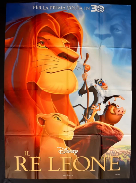 MANIFESTO IL RE LEONE Disney The Lion King Animazione Cartoon Africa ...