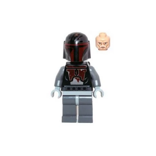 LEGO FIGURE MANDALORIAN Super Commando (Head with High Brow Pattern ...
