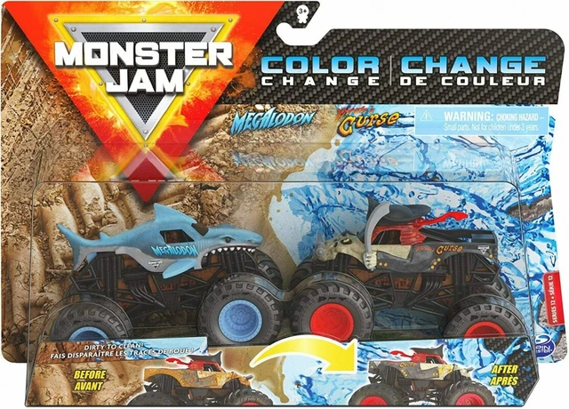 MONSTER JAM COLOR Change Megalodon And Pirate Curse 3+ Year EUR 22,99 ...
