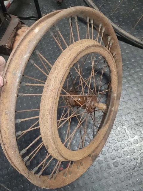 ENFIELD CYCLE CO Beaded Edge Wheel Belt Drive Dummy Rim Veteran Flat ...