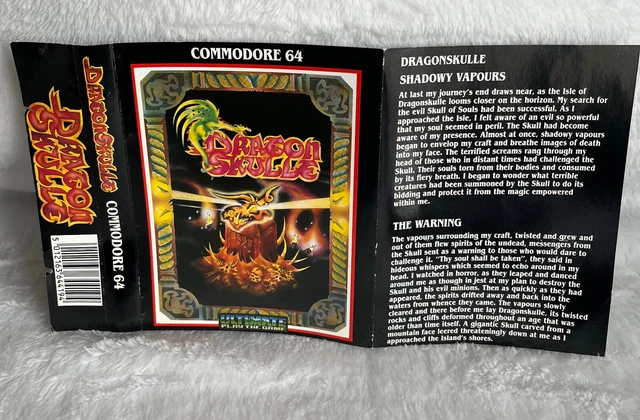 COMMODORE 64/128 CBM C64 Dragon Skulle - Fonctionne, NEUF étui, badges ...