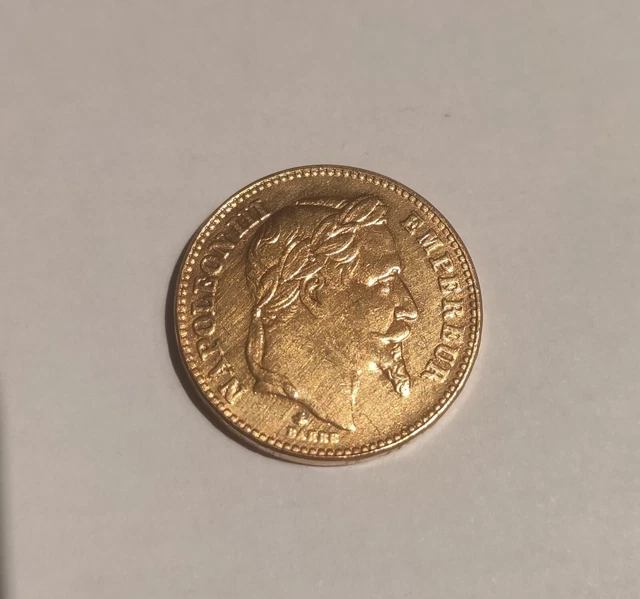 20 FRANCS PLAQUE or Napoléon 1866 TTB EUR 15,00 - PicClick FR