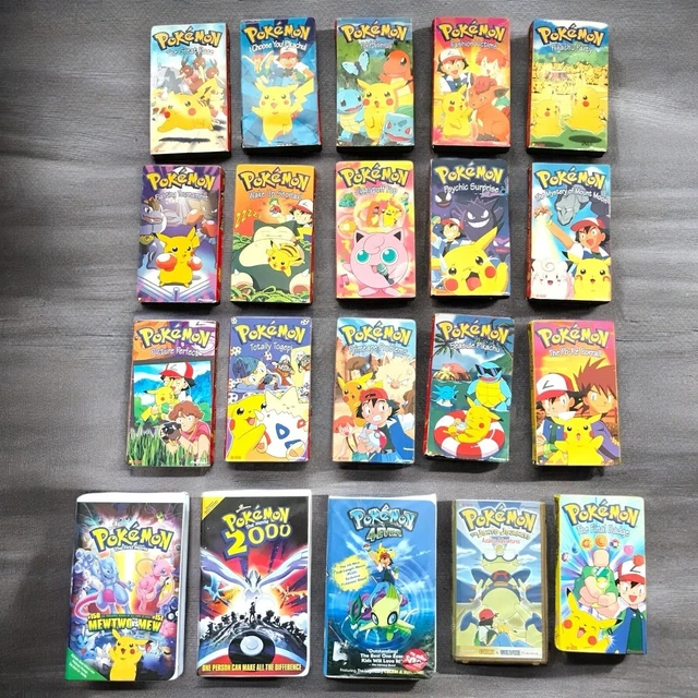 VINTAGE POKÉMON VHS Tape Collection Including Movies & Episodes Lot/20 ...