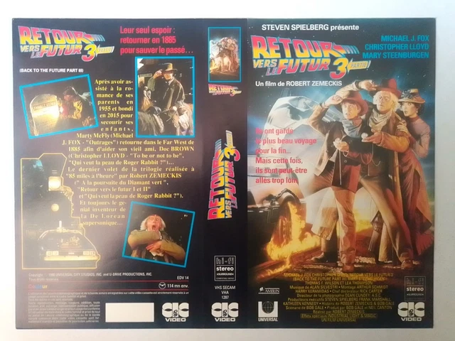 JAQUETTE VHS (SEUL) CIC Retour Vers Le Futur 3 EUR 4,00 - PicClick FR