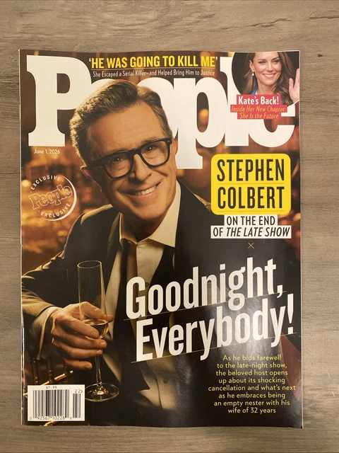 PEOPLE JUNE 1, 2026 Stephen Colbert, Princess Kate, Cindy Paulson $14. ...