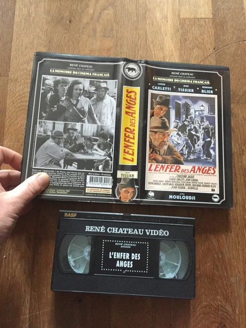 CASSETTE VIDEO VHS CINEMA RENE CHATEAU ENFER DES ANGES blier tissier mouloudji EUR 9,00 ...