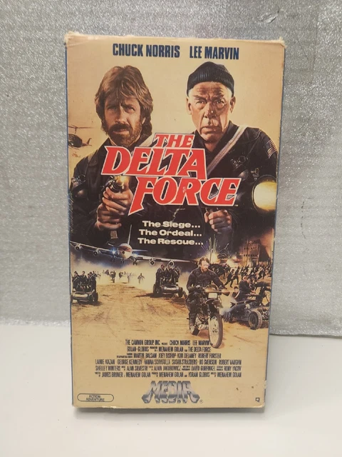 THE DELTA FORCE VHS Action Chuck Norris Lee Marvin Media Original ...