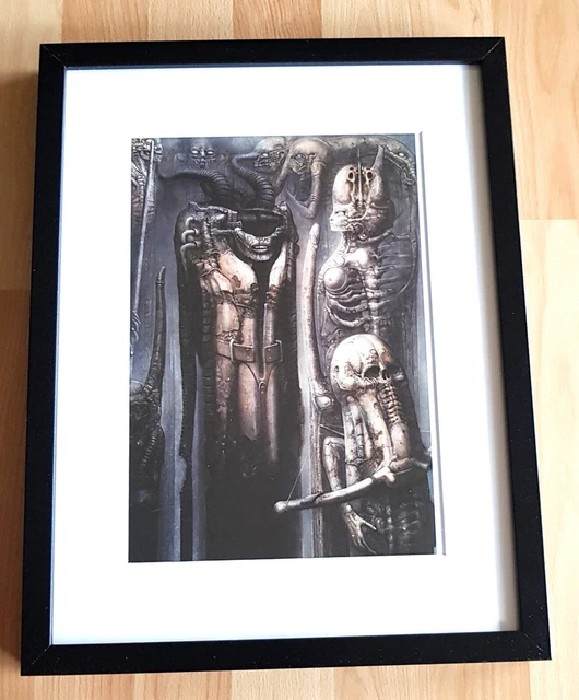 HR GIGER KUNSTDRUCK Poster Alien Xenomorph Facehugger Necronomicon ...