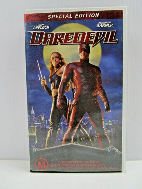DAREDEVIL, VHS TAPE, Vintage Video, Movie, Ben Affleck, M15+, 2003 $26. ...