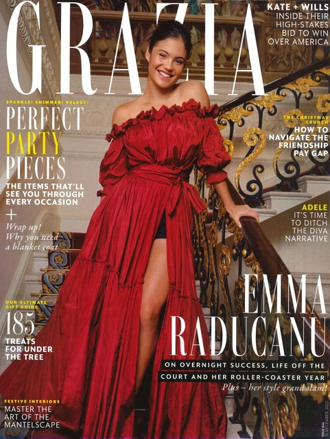 GRAZIA RIVISTA EMMA Raducanu, Prince William & Kate ,Jennifer Aniston ...