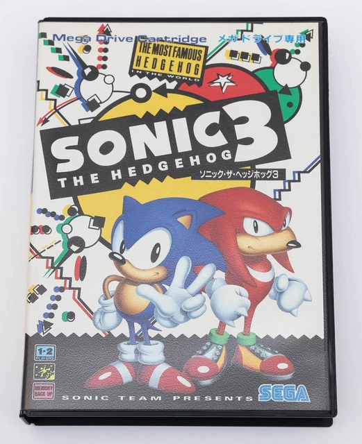 SONIC THE HEDGEHOG 3 - Carte originale Sega Mega Drive MD JP Japan Reg ...