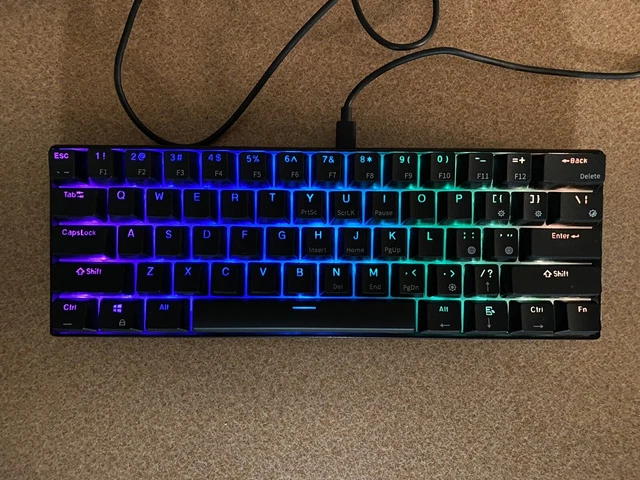 RK ROYAL KLUDGE RK61 RGB 60% Mechanical Gaming Keyboard - Blue Switches ...