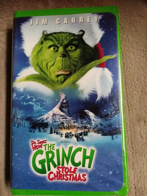 HOW THE GRINCH Stole Christmas Movie VHS Used Tape Jim Carrey Comedy £4 ...
